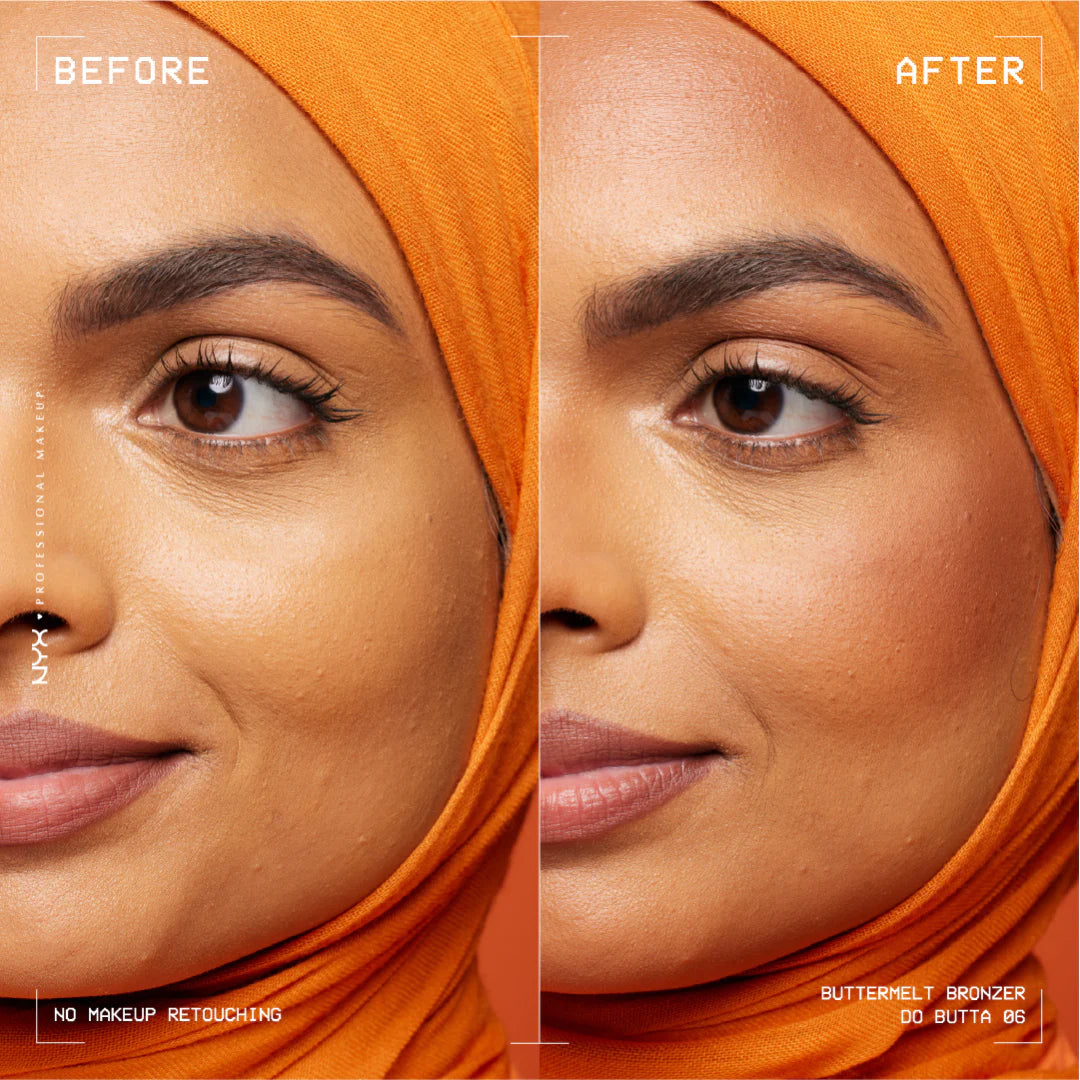 NYX Professional Makeup Buttermelt Bronzer, Powder Bronzer, 12 HR Wear ...