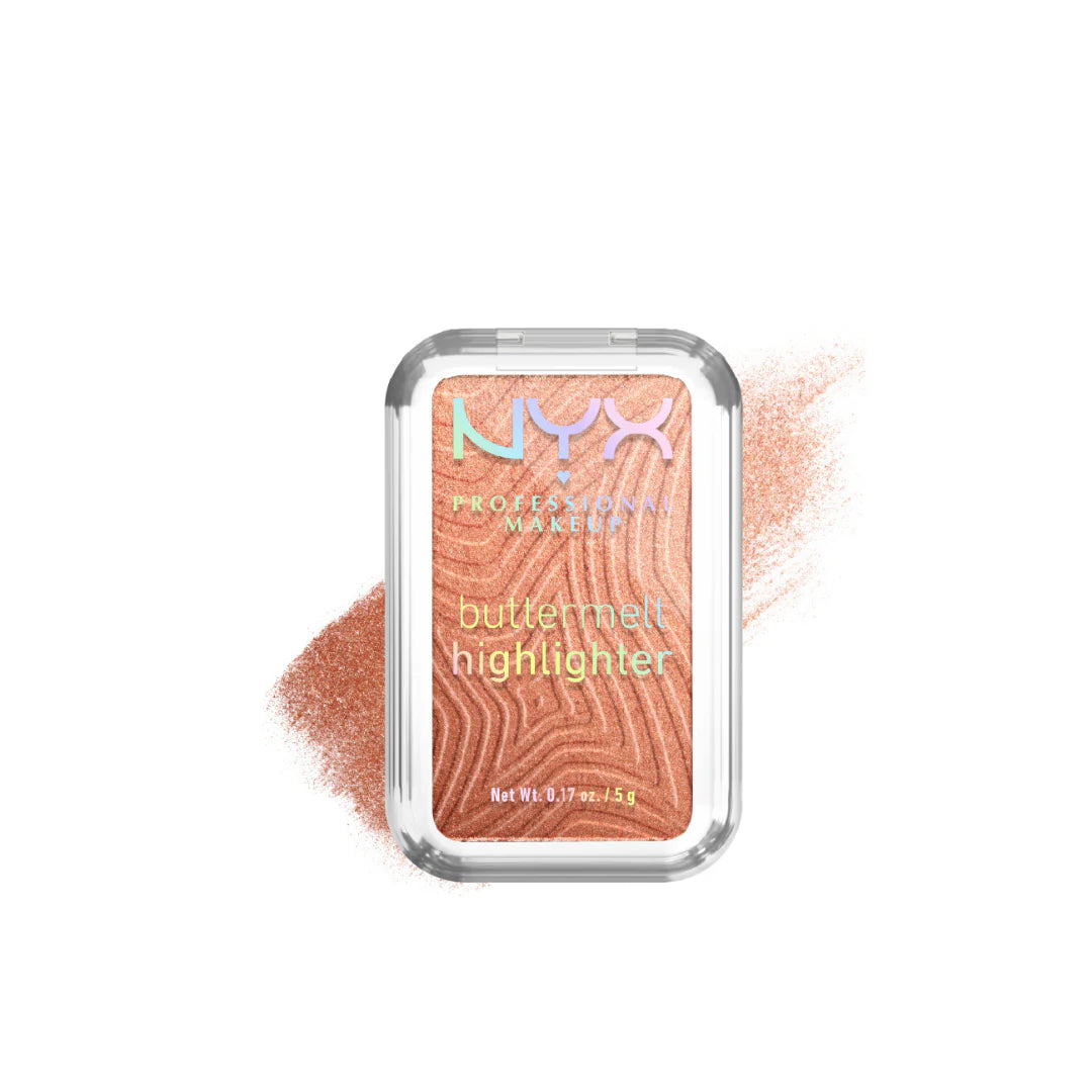 NYX Professional Makeup Buttermelt Highlighter, Powder Highlighter, 12 ...