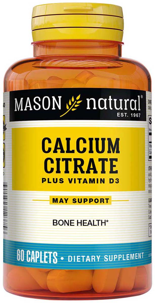 Mason Natural Calcium Citrate Plus Vitamin D3 | MazenOnline