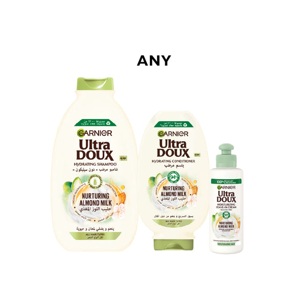 Ultra Doux Almond Milk and Agave Nectar Shampoo + Conditioner + Leave ...