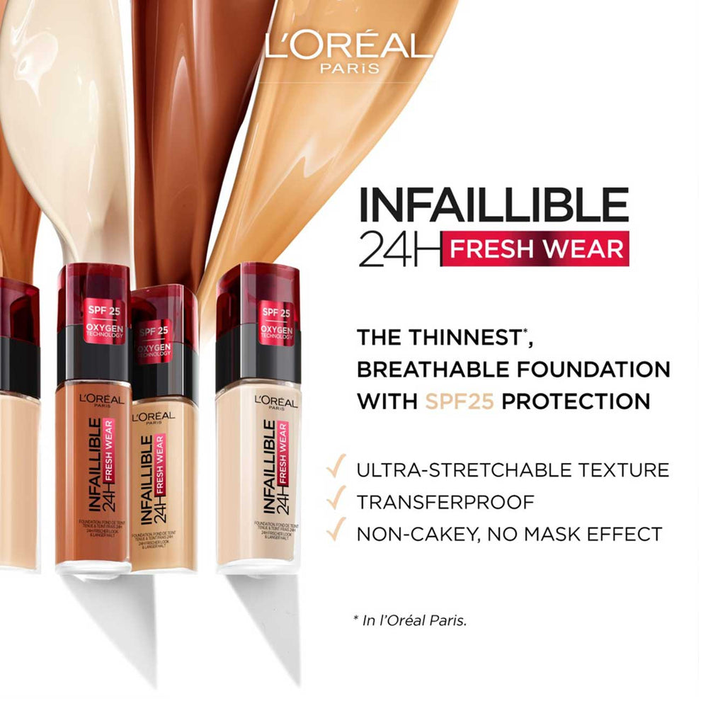 L'Oréal Paris - Infaillible 32H Freshwear Liquid Foundation Spf25 ...