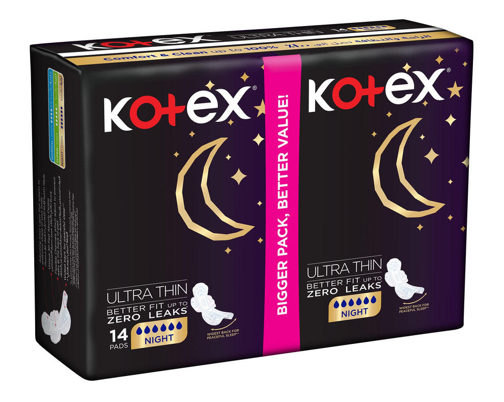 Kotex - Ultrathin Pads Night + Wings 14Pcs | Mazenonline | #1 Online ...